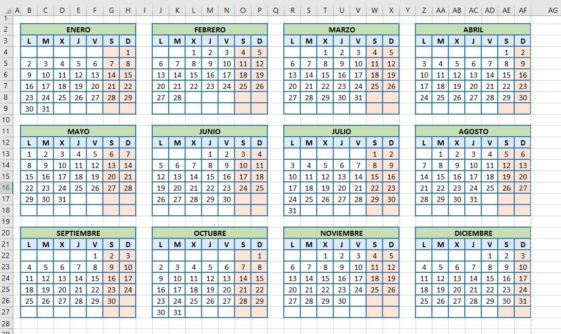 C mo Hacer Un Calendario En Excel Superprof C mo Hacer Un Calendario En Excel Superprof
